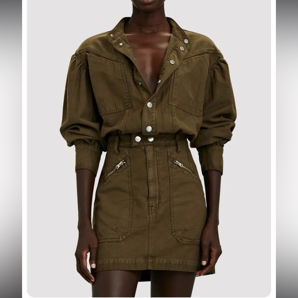 Frame Denim | Dresses | Frame Moto Zip Snap Front Dress | Poshmark